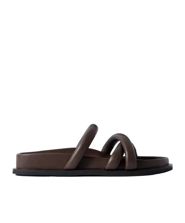 ST. AGNI Leather Slides