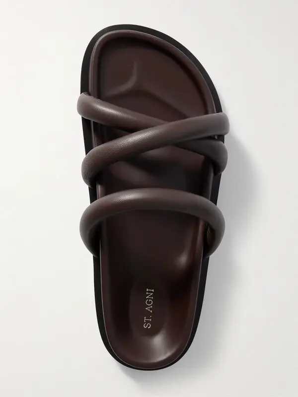 ST. AGNI Leather Slides