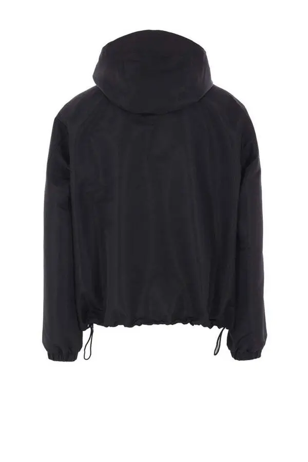 Givenchy Zip-up Hooded Coat - Black