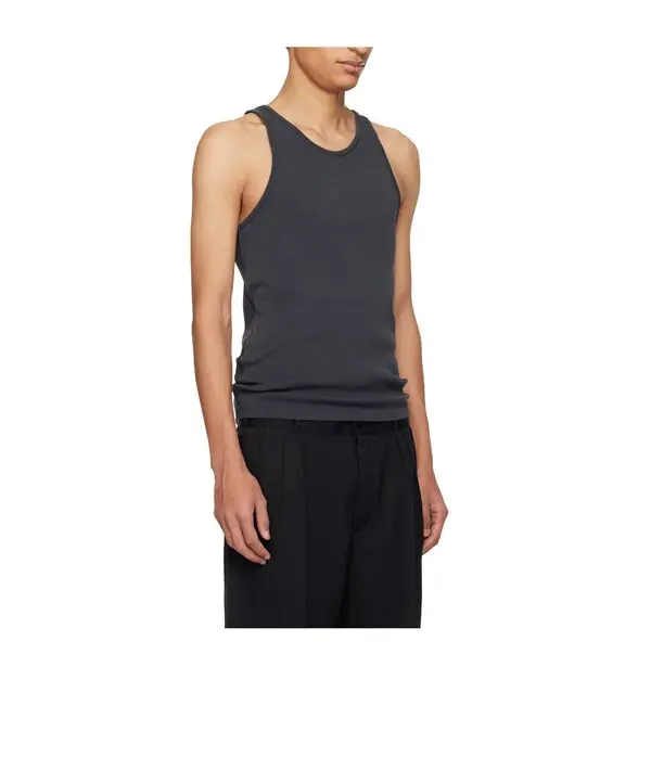 MAISON MARGIELA Sleeveless Crewneck Top - Charcoal
