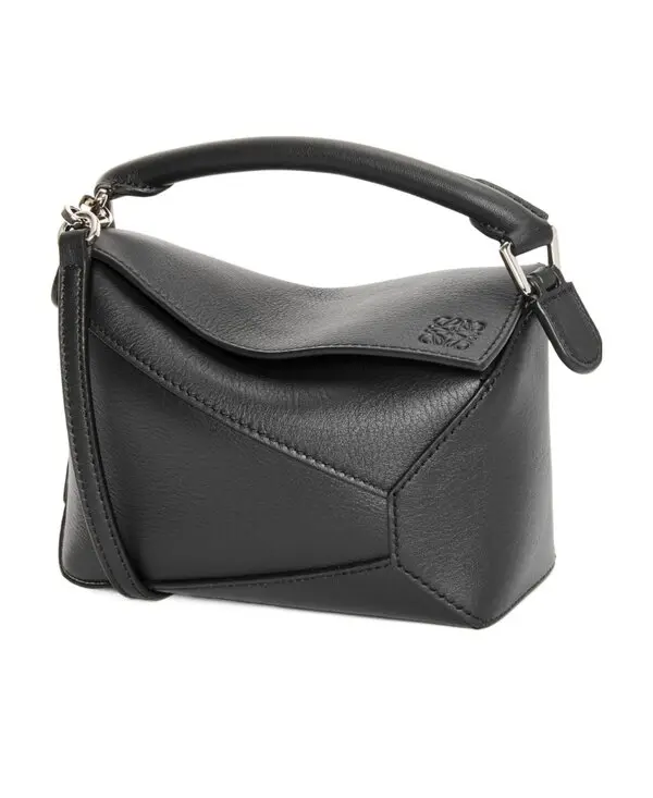 Loewe Mini Puzzle Top Handle Bag - Black