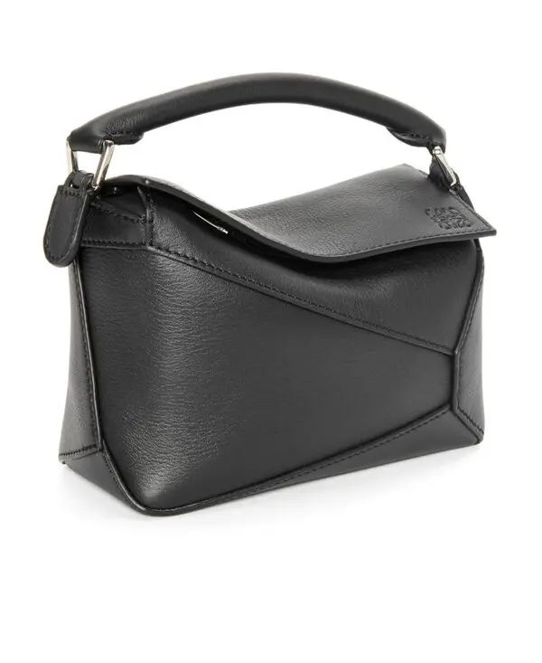 Loewe Mini Puzzle Top Handle Bag - Black