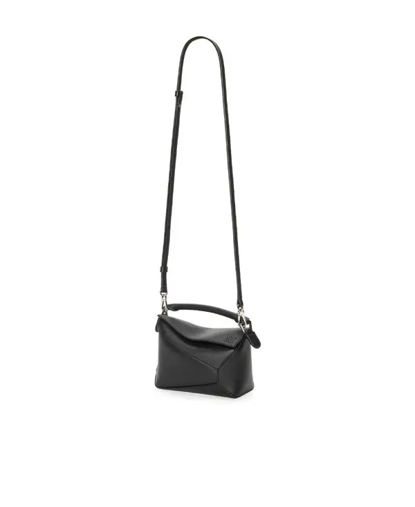Loewe Mini Puzzle Top Handle Bag - Black