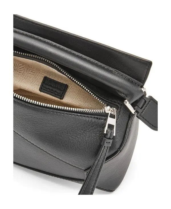 Loewe Mini Puzzle Top Handle Bag - Black