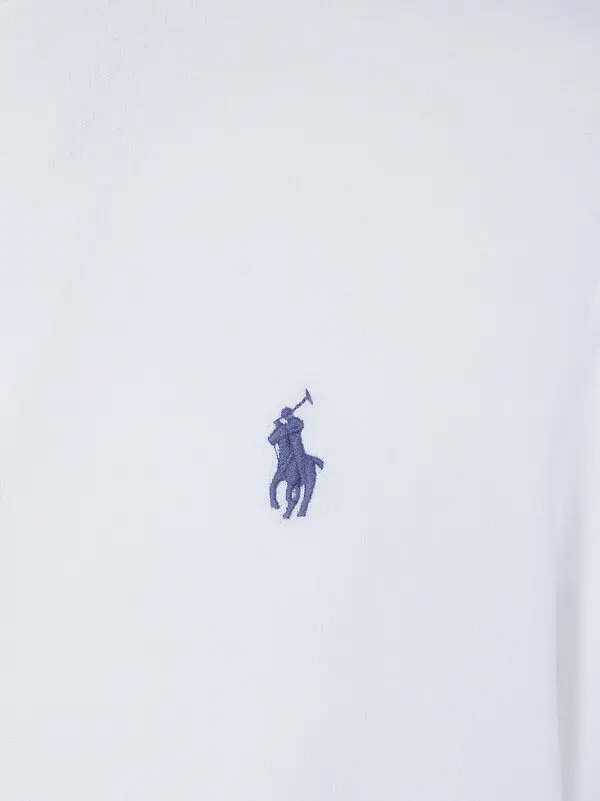 Polo Ralph Lauren Embroidered Logo Crewneck Sweatshirt - White