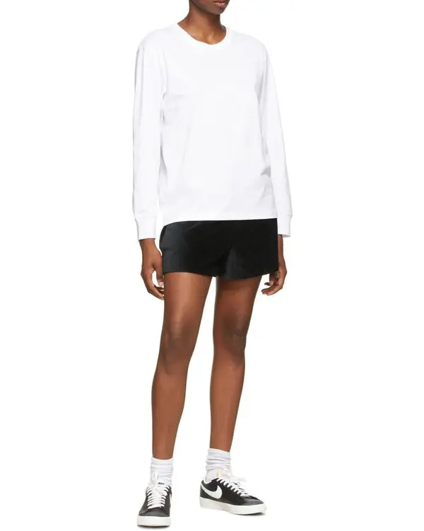 Alexander Wang Corduroy Logo Waistband Shorts