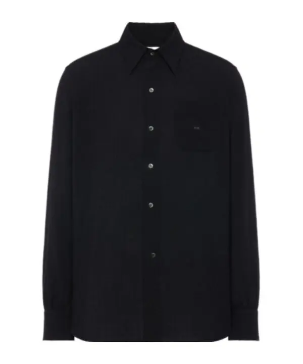 MAISON MARGIELA Virgin Wool Long-sleeved Shirt