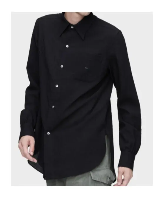 MAISON MARGIELA Virgin Wool Long-sleeved Shirt