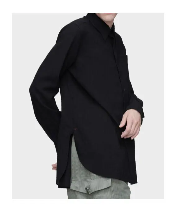 MAISON MARGIELA Virgin Wool Long-sleeved Shirt