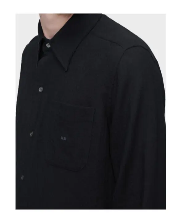 MAISON MARGIELA Virgin Wool Long-sleeved Shirt
