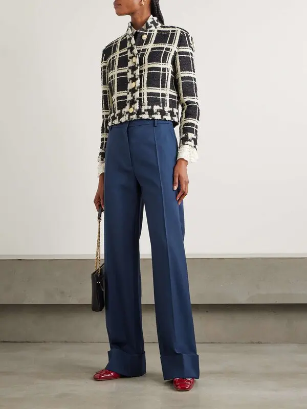 Valentino Garavani Belt-loop Wide-leg Trousers