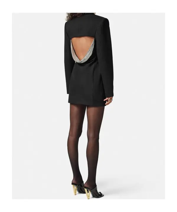 Versace Double-breasted Cut-out Detailed Dress