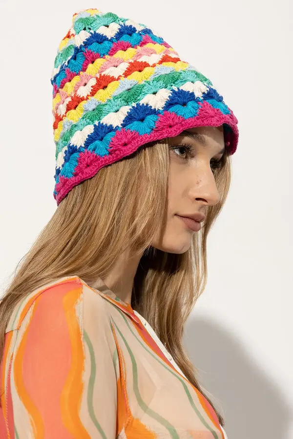Alanui Over The Rainbow Crochet Knitted Hat - Multicolor