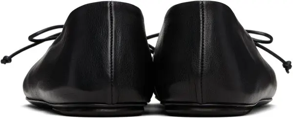 Marsèll Girella Ballet Flats With Ruched Laces - Black