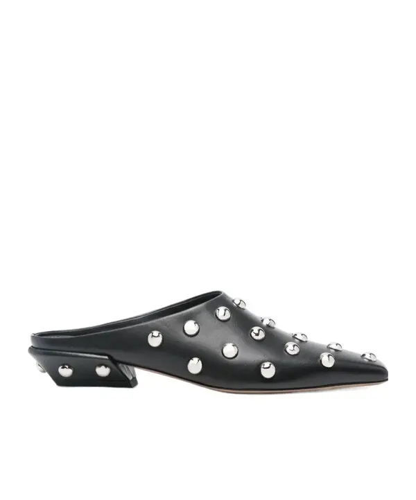 Paris Texas Embellished Square Toe Mules