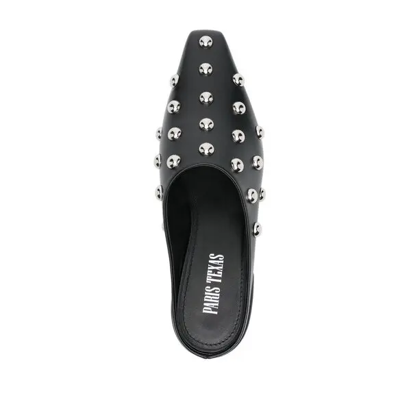 Paris Texas Embellished Square Toe Mules