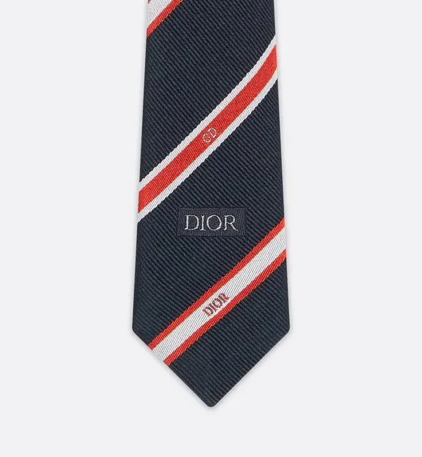 Dior Club Silk Jacquard Tie