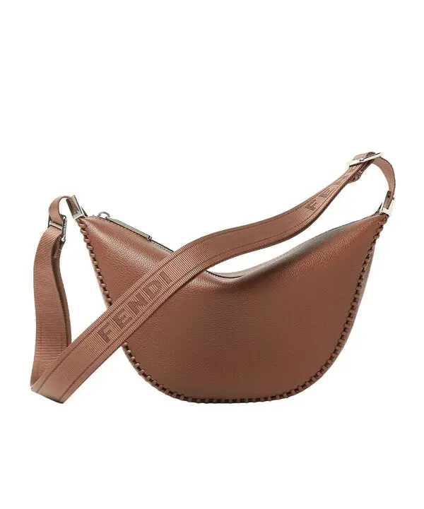 Fendi Roma Melon Small Shoulder Bag - Brown