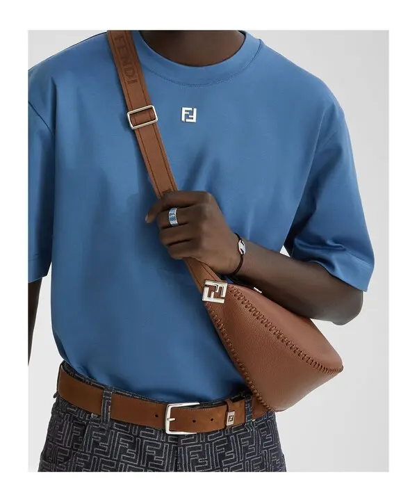Fendi Roma Melon Small Shoulder Bag - Brown