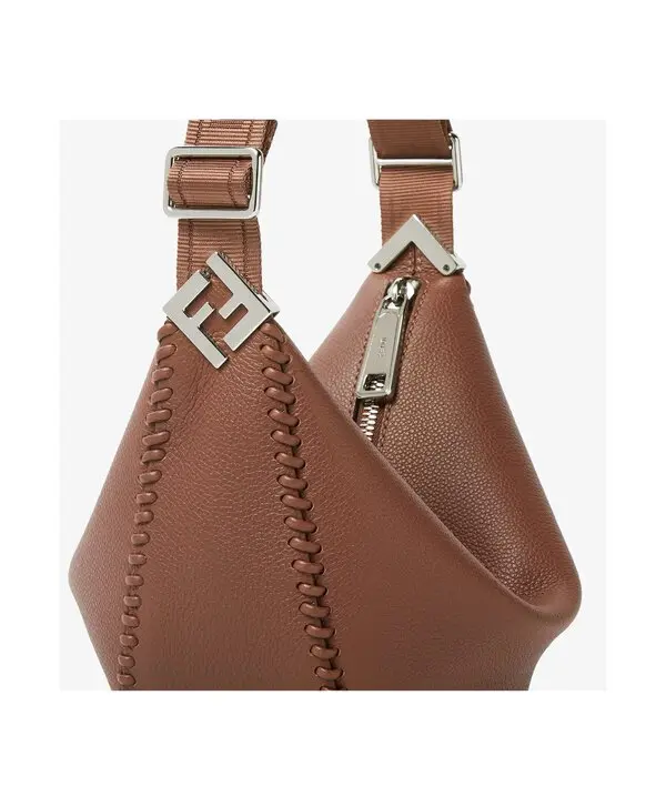 Fendi Roma Melon Small Shoulder Bag - Brown