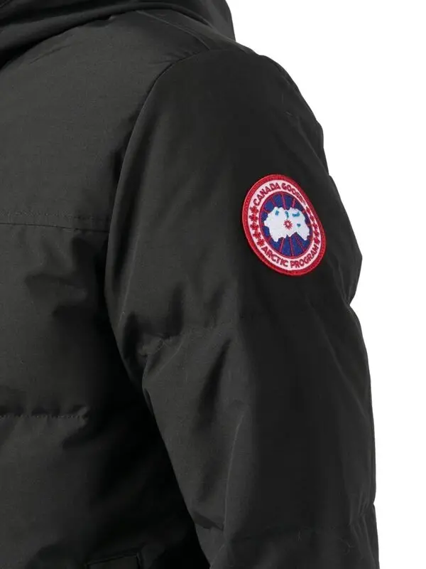 Canada Goose Macmillan Hooded Down Puffer Coat - Black