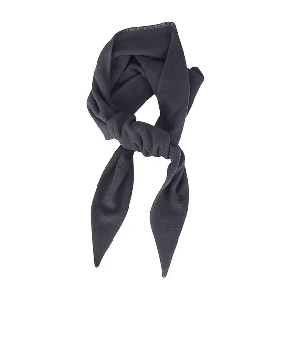 RIER Losange Fleece Scarf - Black