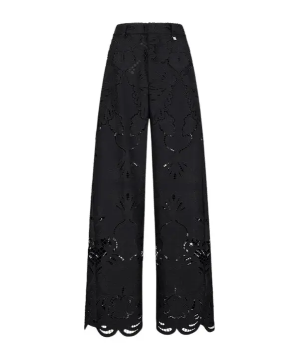 Giuseppe Di Morabito Scalloped-hem Lace Trousers