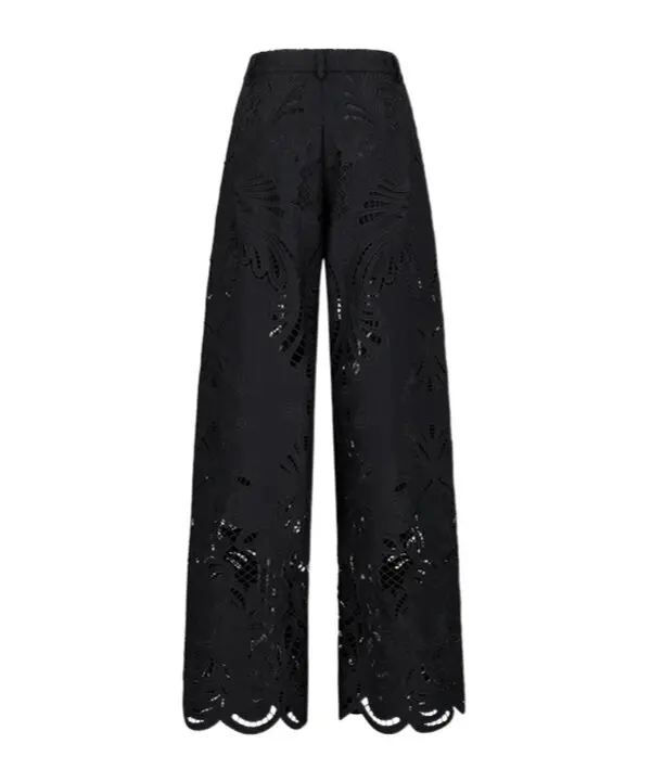 Giuseppe Di Morabito Scalloped-hem Lace Trousers