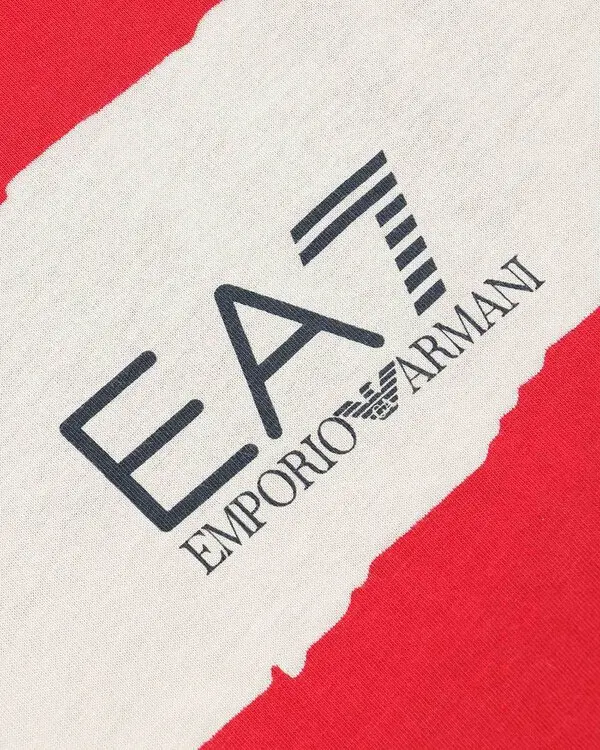 EA7 Logo Printed T-shirt With Round Neck