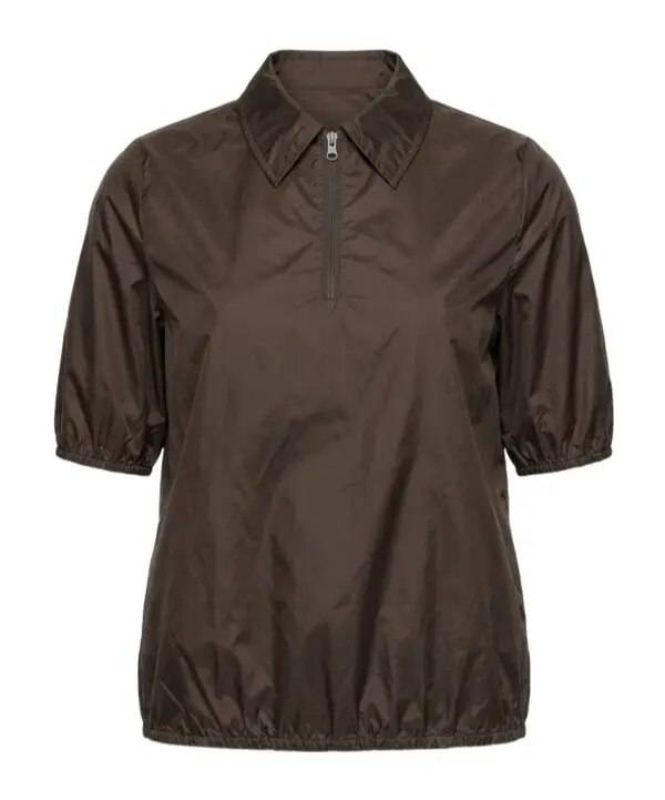 AMOMENTO Half-zip Polo Shirt