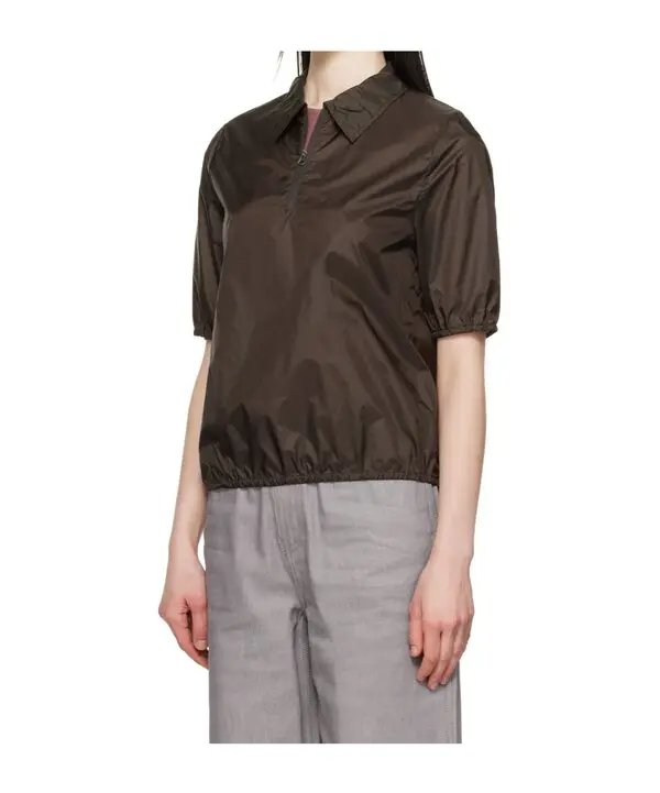 AMOMENTO Half-zip Polo Shirt