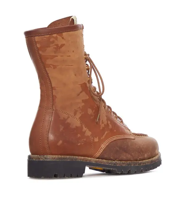Visvim Leather Lace-up Boots - Brown