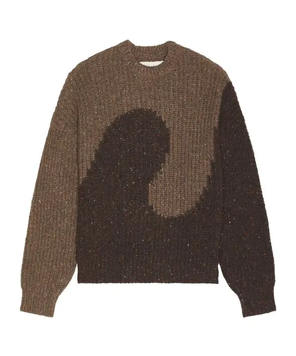 ERL Bicolor Motif Crewneck Knitwear