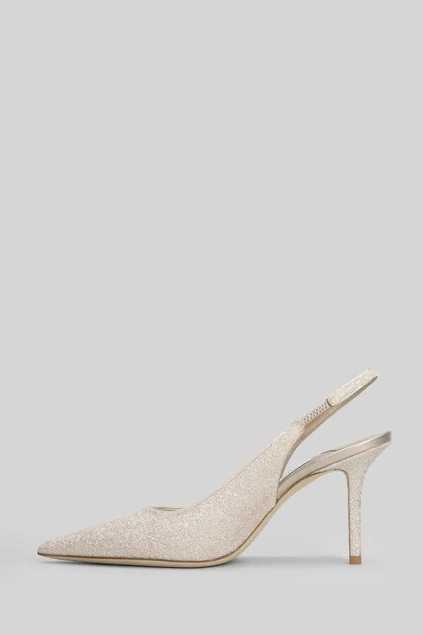 JIMMY CHOO Pointed-toe High-heeled Sandals - Gold