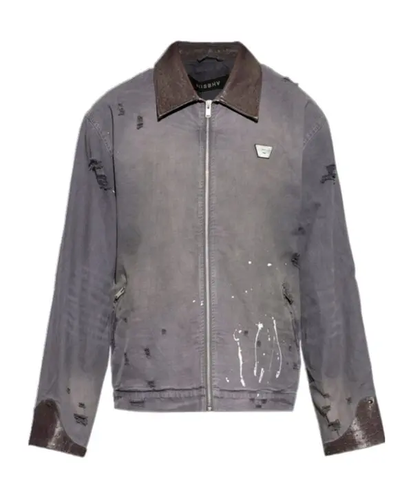 MISBHV 1997 Paint-splatter Distressed Jacket - Graphite