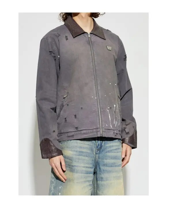 MISBHV 1997 Paint-splatter Distressed Jacket - Graphite