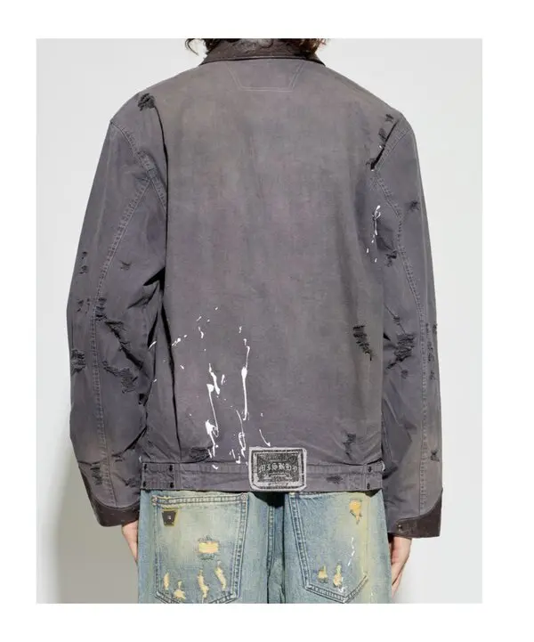 MISBHV 1997 Paint-splatter Distressed Jacket - Graphite