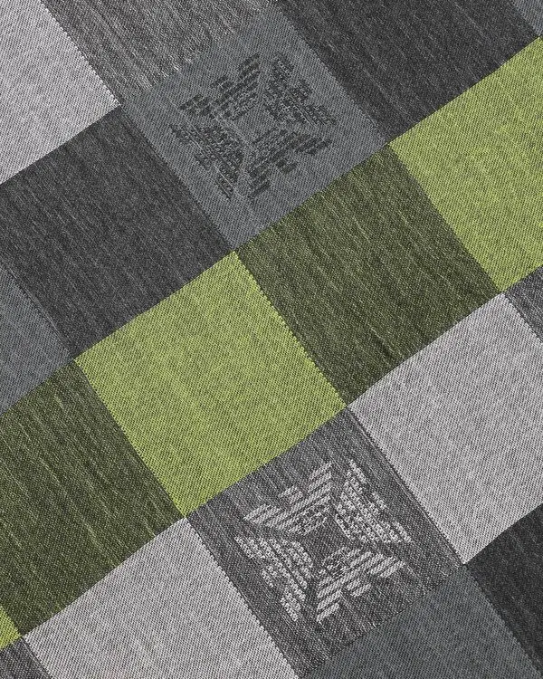 Emporio Armani Logo Checkered Scarf
