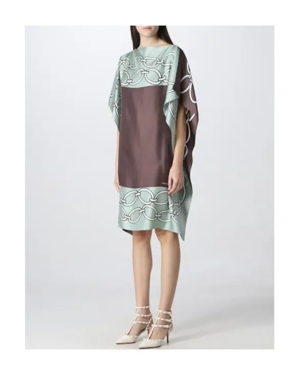 Valentino Garavani Chain 1967 Foulard Printed Dress