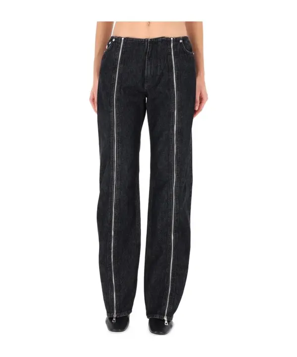 JEAN PAUL GAULTIER Zipped Jeans - Black