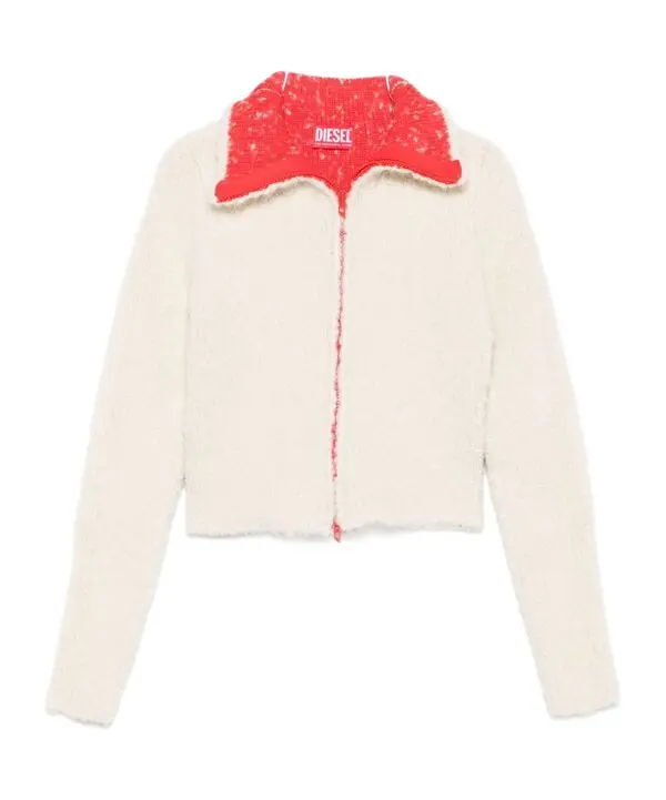 DIESEL® M-eleonere Zip Cardigan - Off White