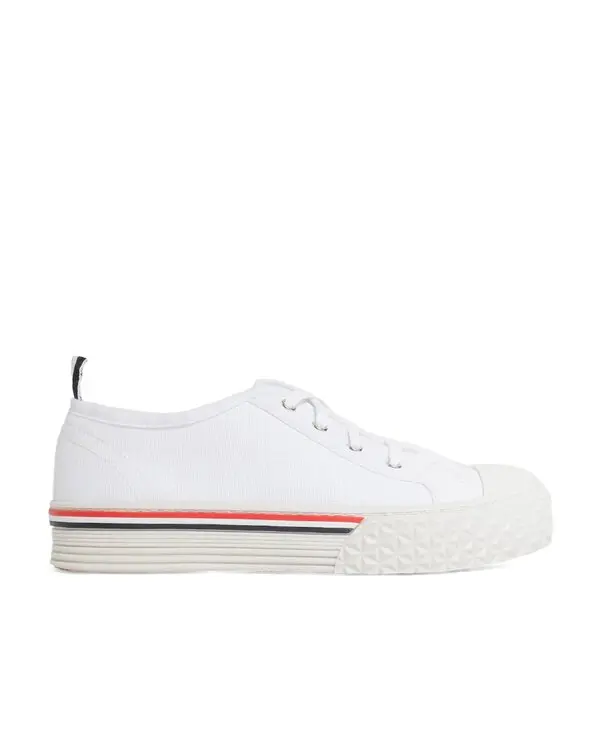 Thom Browne Collegiate Lace-up Sneakers - White