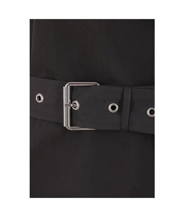 Dries Van Noten Belted Trench Coat - Dark Grey