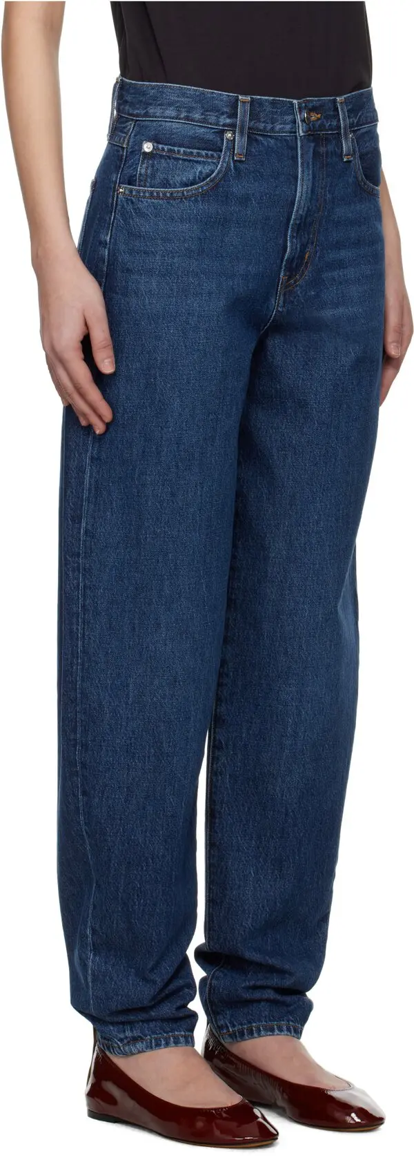 FRAME The Narrow High Waist Jeans - Blue