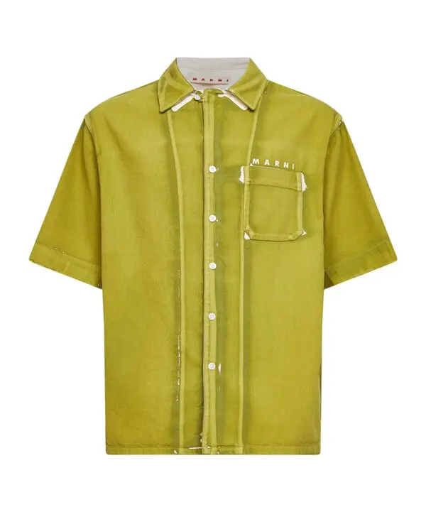 Marni Short-sleeved Button-down Shirt - Brown