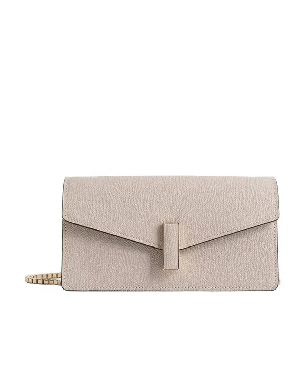 VALEXTRA Envelope Foldover-top Clutch Bag - Nude