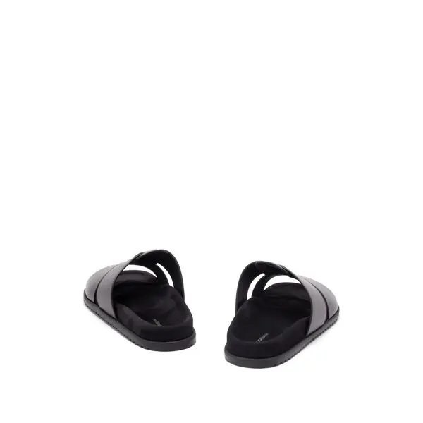 Dolce & Gabbana Logo Detailed Slides - Black