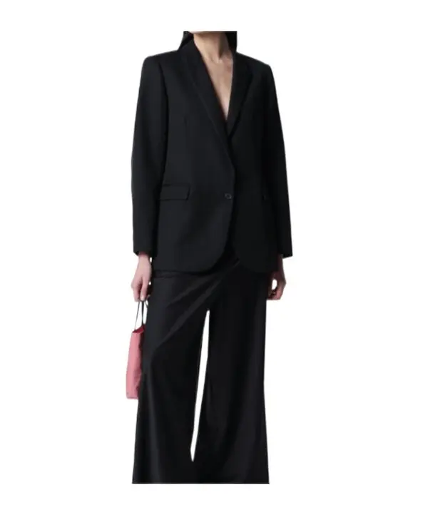 THE FRANKIE SHOP Amelia Wool Blend Tailored Blazer
