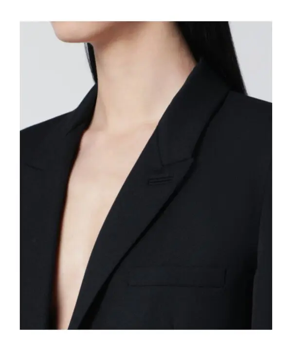 THE FRANKIE SHOP Amelia Wool Blend Tailored Blazer