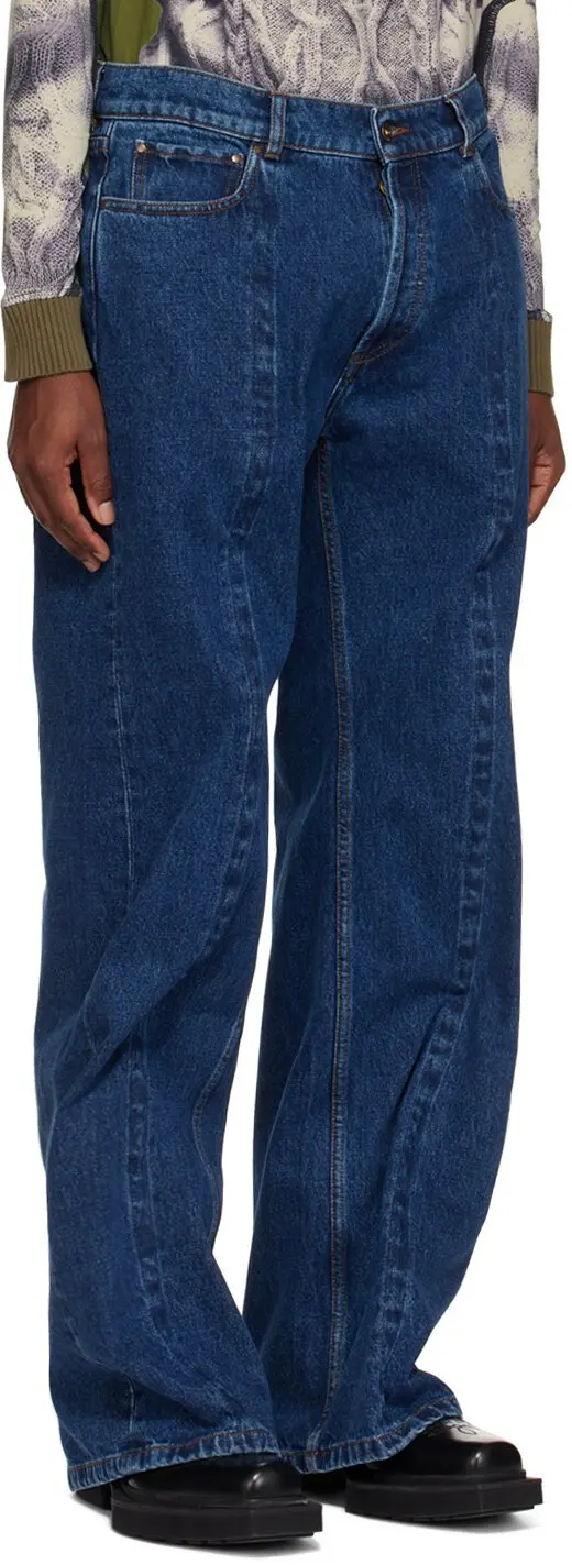 Y/project Wide-leg Cotton Jeans